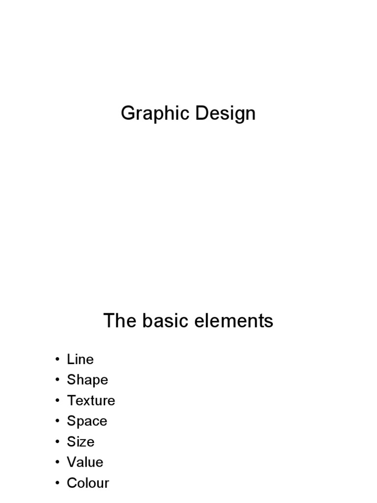 WEEK 1 Graphic Design Basics PDF | PDF | Computer Graphics | Color