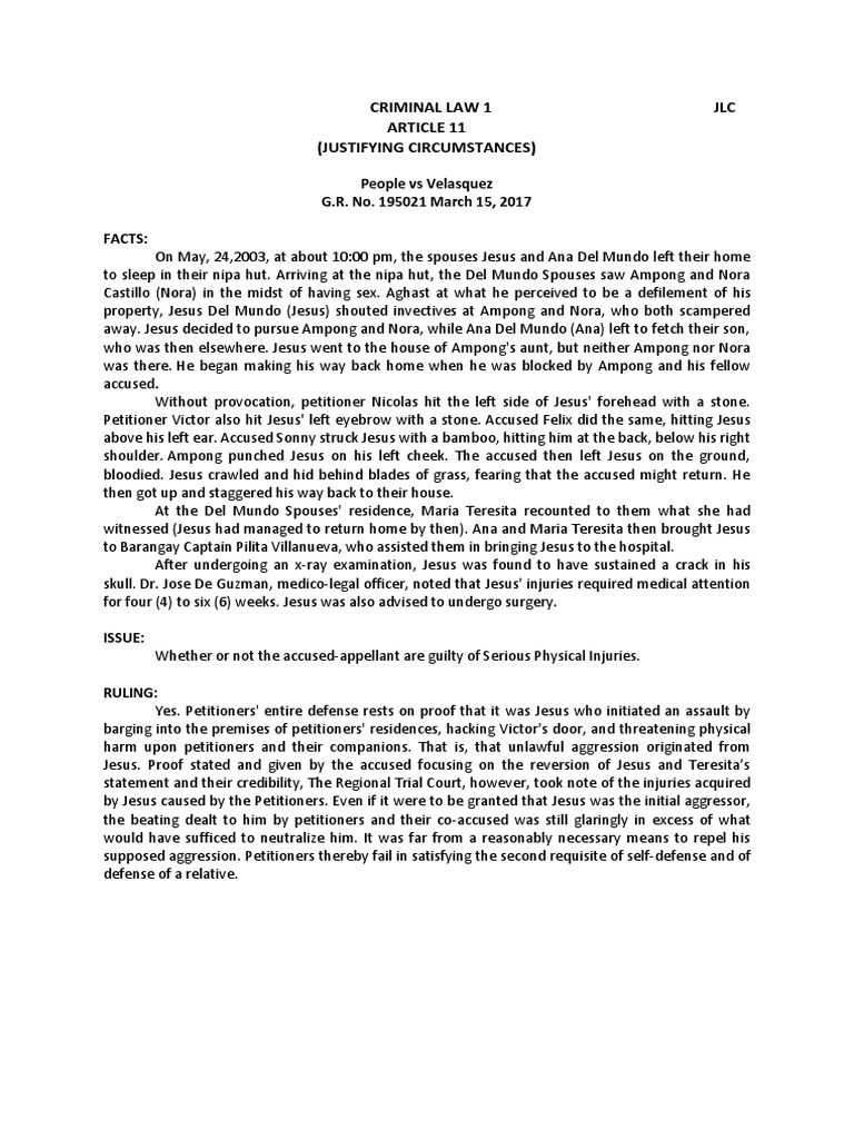 RPC - Article 11 | PDF | Burden Of Proof (Law) | Assault