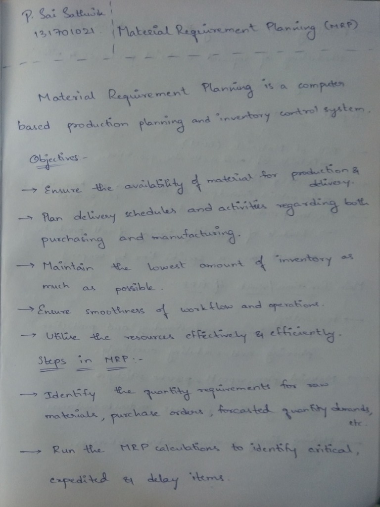 131701021-Assignment 4-MRP-IEM | PDF