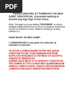 Mga Mainam Na Orasyon | PDF