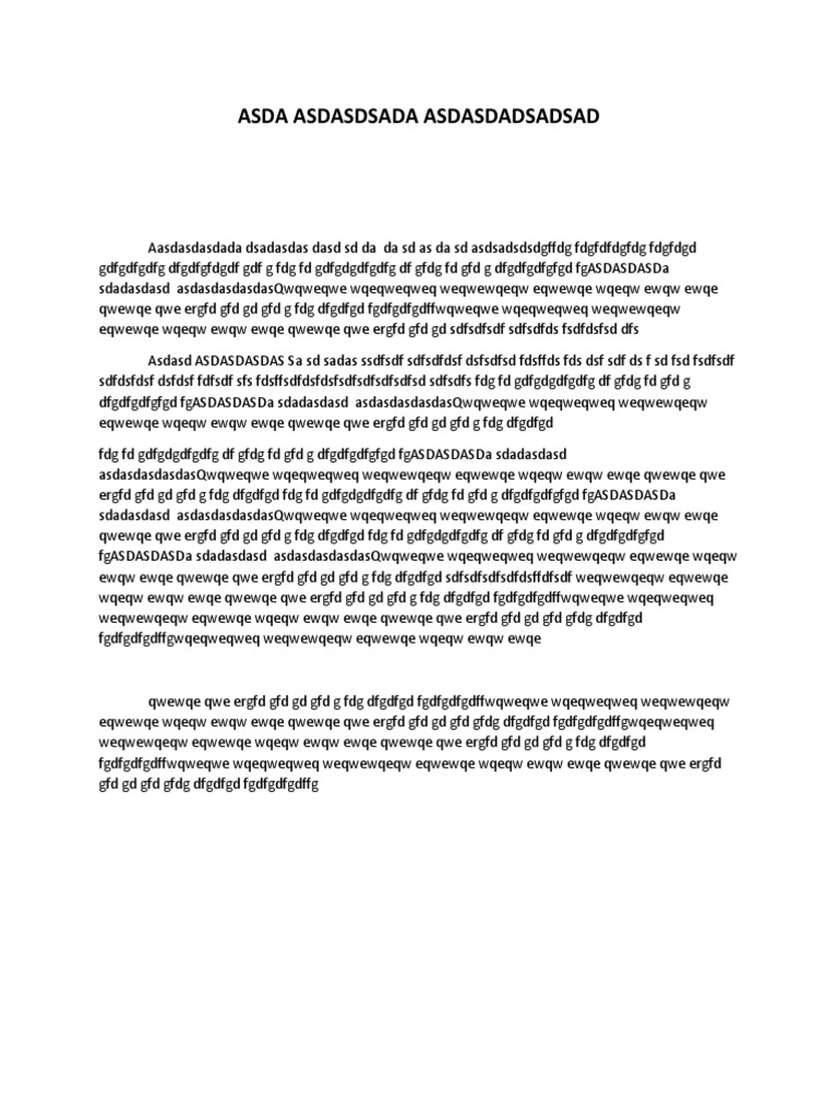 Asda Asdasdsada Asdasdadsadsad | PDF