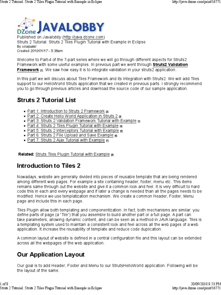 Struts 2 Tutorial Part 5 Struts 2 Interceptors Tutorial With Example Pdf Java Server