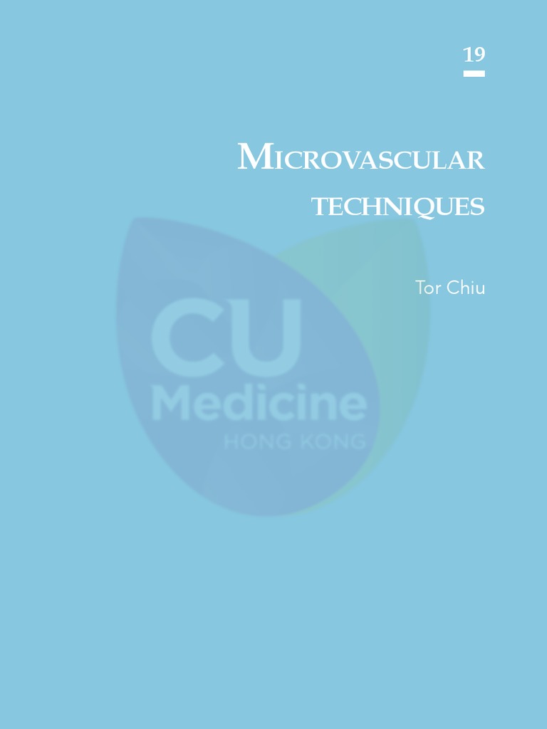 19 Microvascular-Techniques | PDF | Medicine | Surgery