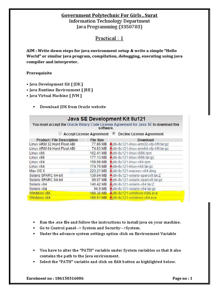 Practical 1 Government Polytechnic For Girls Surat Pdf
