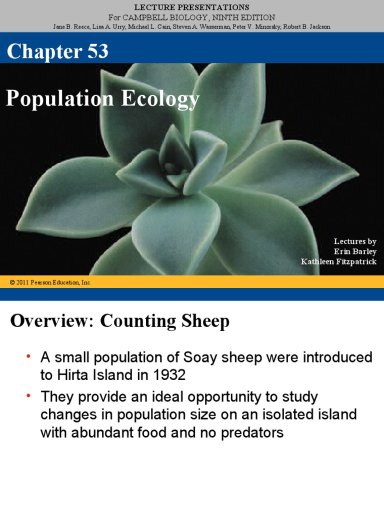 Population Ecology: For Campbell Biology, Ninth Edition | PDF ...