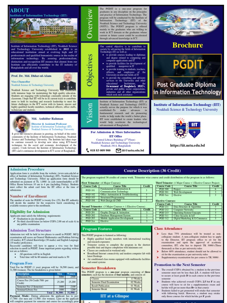 PGDIT Brochure | PDF | Academic Term | Test (Assessment)