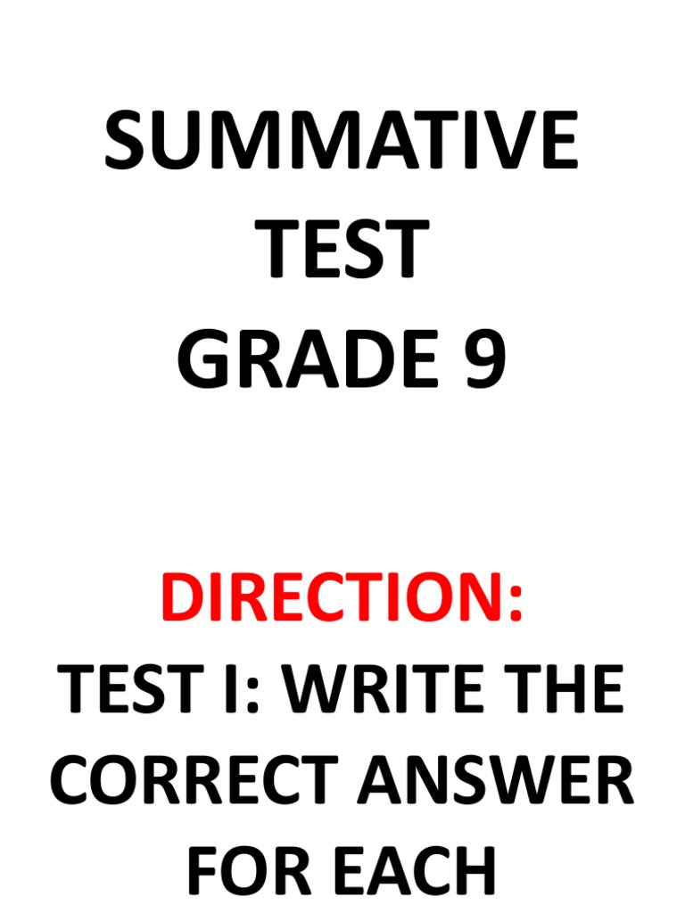 SUMMATIVE g9 q1 | PDF | Poetry