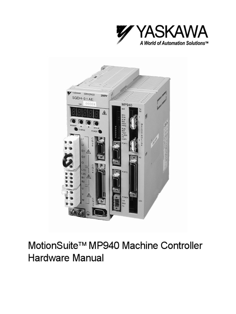 Motionsuite Mp940 Machine Controller Hardware Manual | PDF | Flash Memory | Electrical Connector