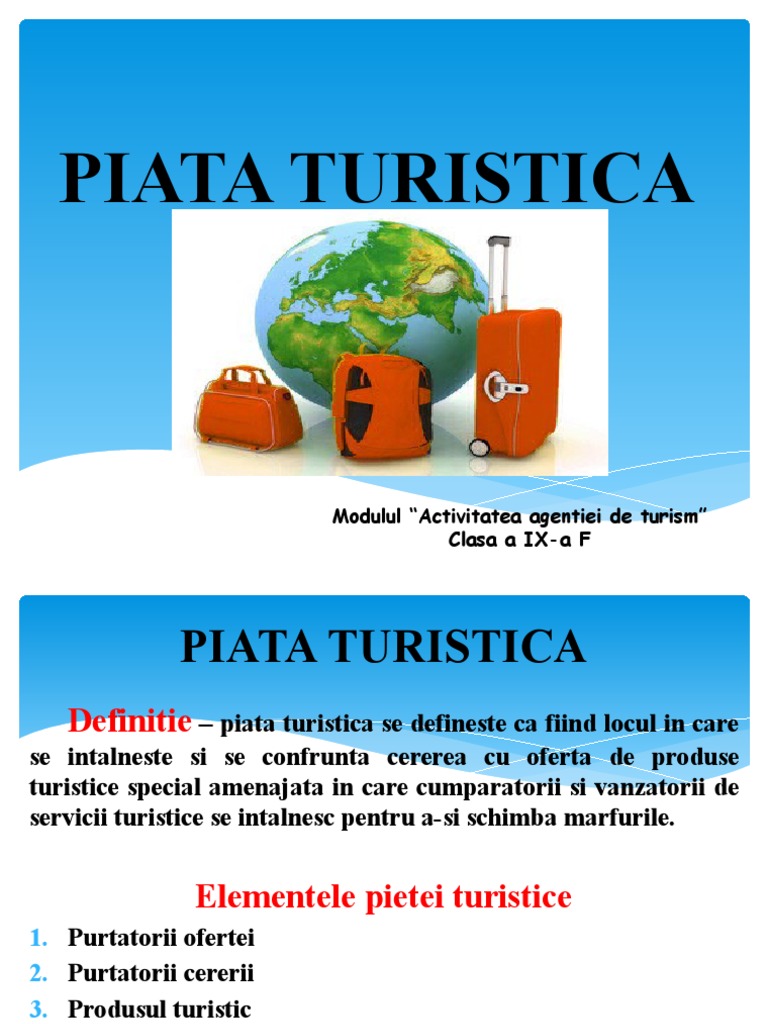 Saptamana 5 Piata Turistica | PDF