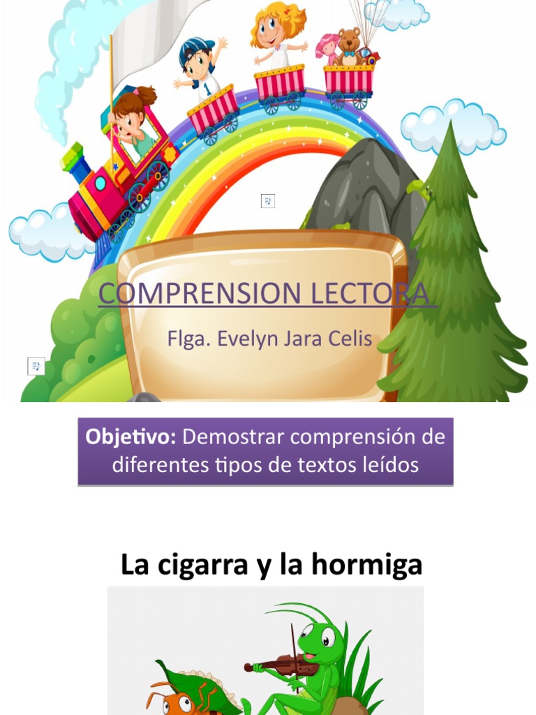 Comprension Lectora La Cigarra y La Hormiga | PDF