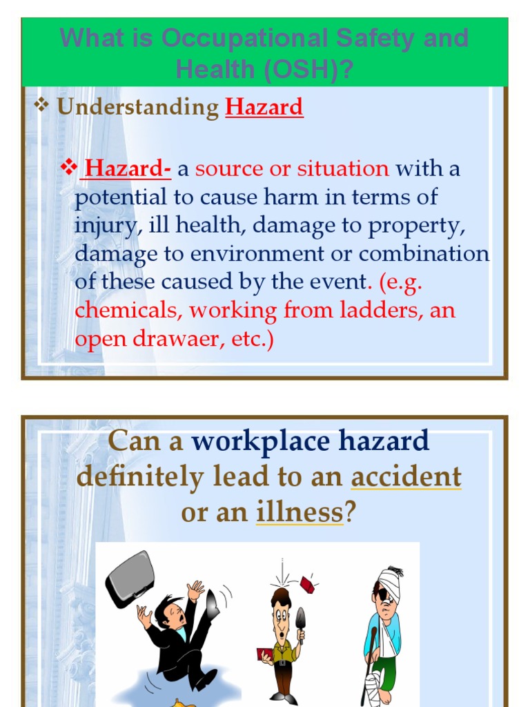 What Is Occupational Safety and Health (OSH) ?: Understanding | PDF ...
