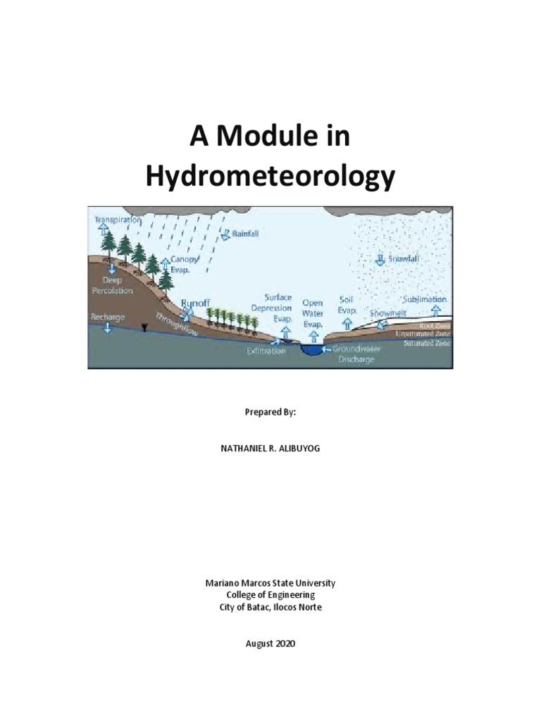 Module 1 - Introduction To Hydrometeorology | PDF | Water Vapor | Hydrology