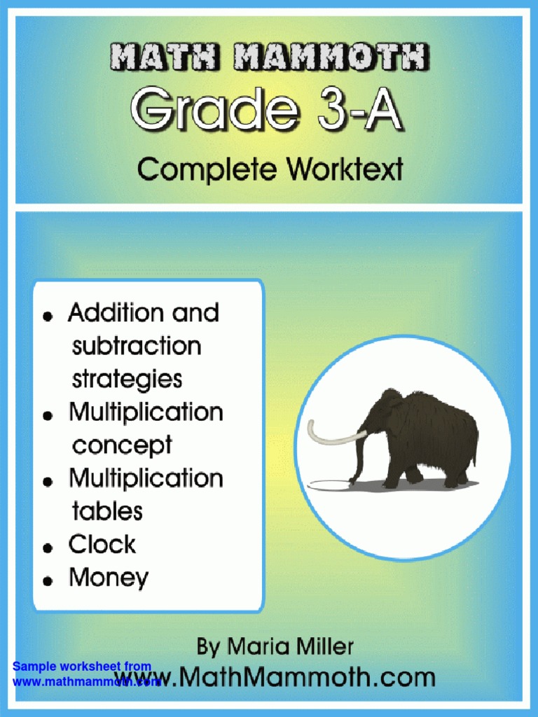 Sample Worksheet From | PDF | Multiplication | Subtraction