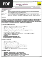 Activity Sheets FIL 9 Q3 Parabula | PDF