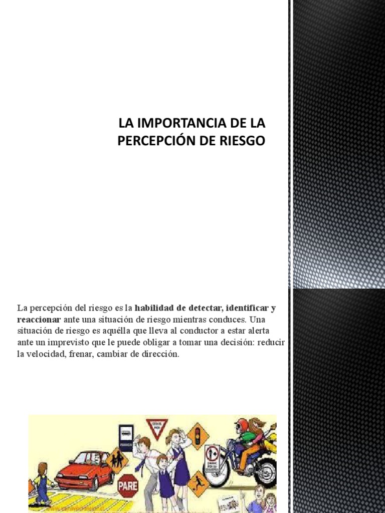 Percepcion Del Riesgo | PDF | Riesgo | Comportamiento