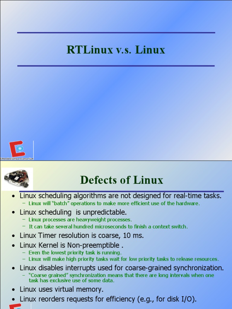 RTLinux | PDF | Business | Scheduling (Computing)