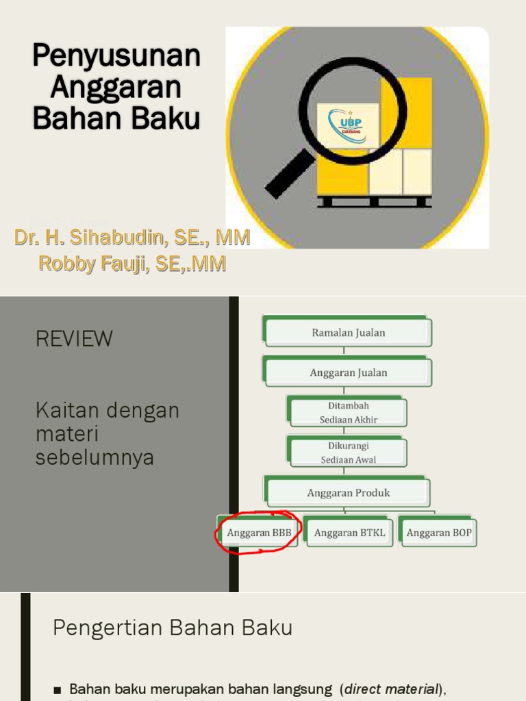 P9 10 Anggaran Bahan Baku | PDF