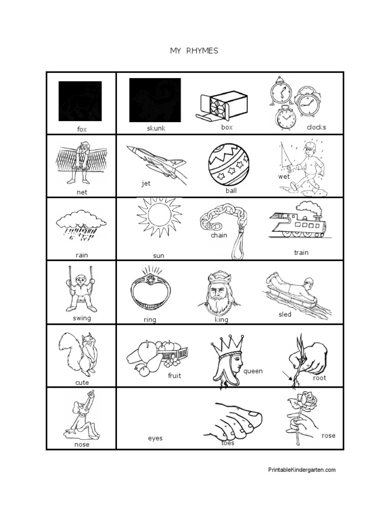 My Rhymes: Fox Skunk Box Clocks | PDF | Organisms | Nature