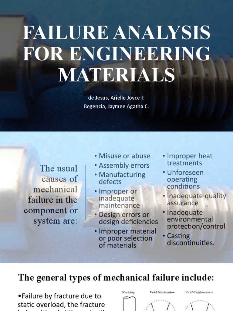 Mechanical Failure Analysis Guide | PDF | Wear | Fracture Mechanics