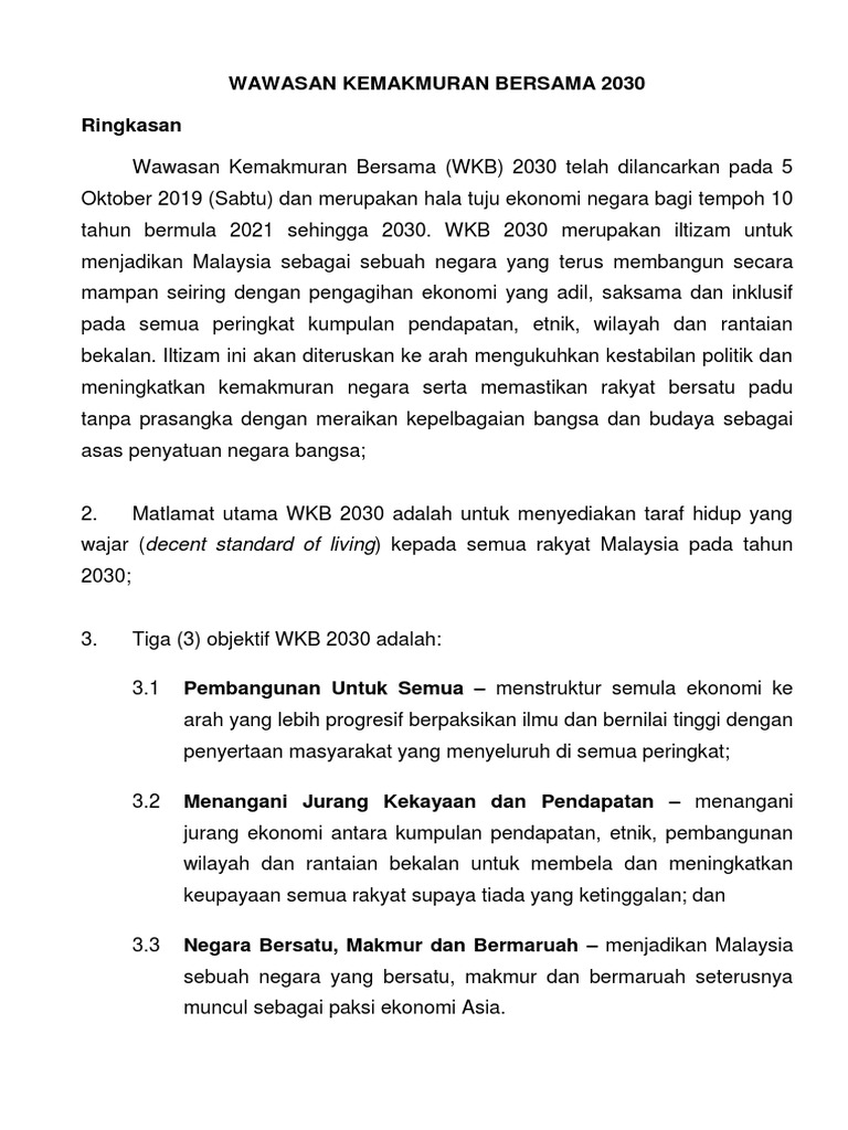 Ringkasan WKB 2030 | PDF