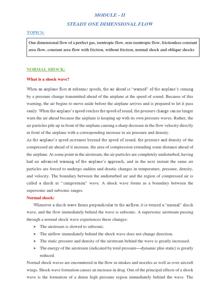 Normal vs Oblique Shock Waves Explained | PDF | Shock Wave | Mach Number