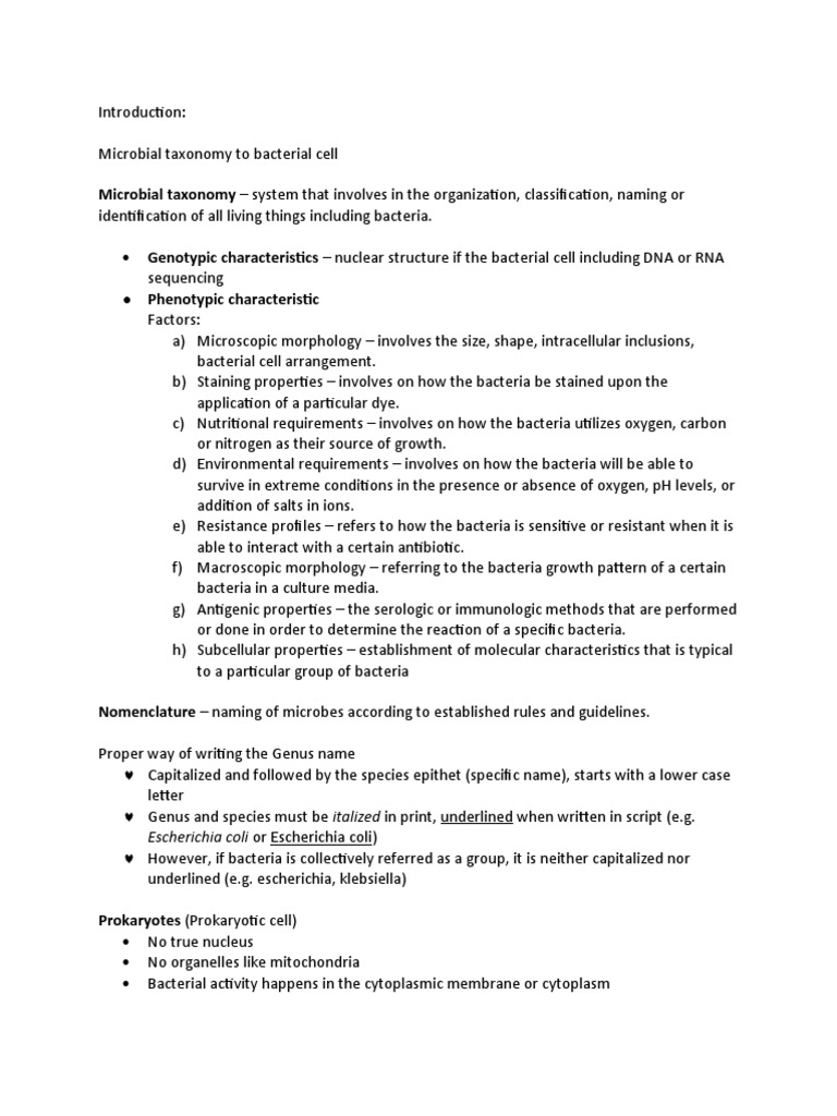 Microbial Taxonomy - System That Involves in The Organization ...
