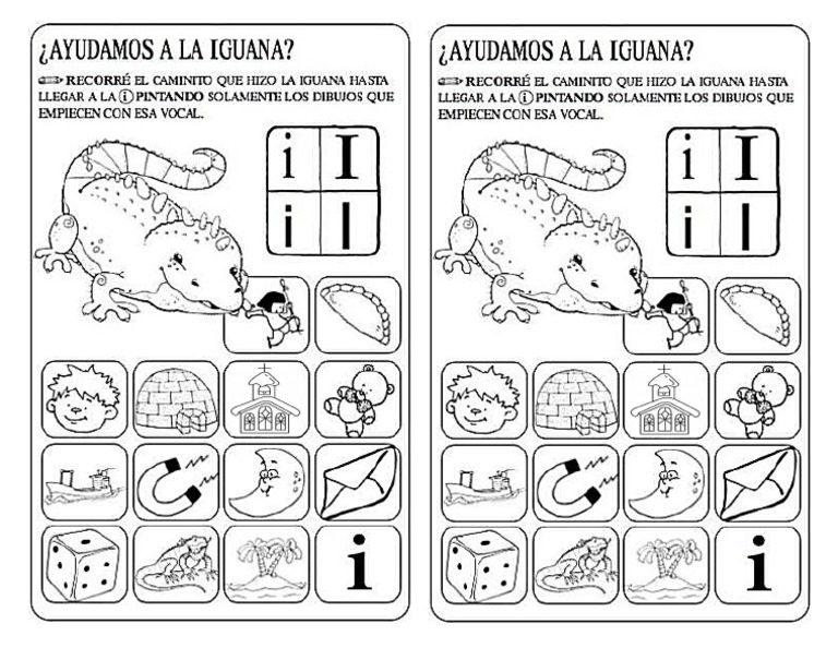 Ayudamos A La Iguana... Vocal I | PDF