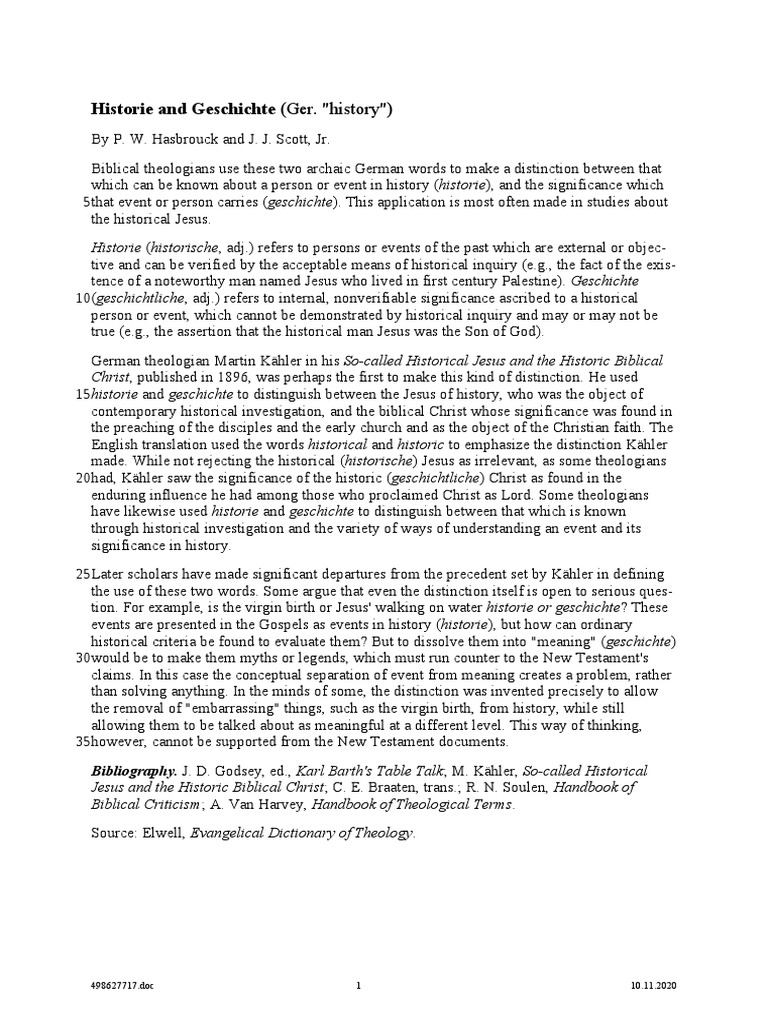 Hasbrouck-Scott - Historie and Geschichte (EDT) | PDF | New Testament ...