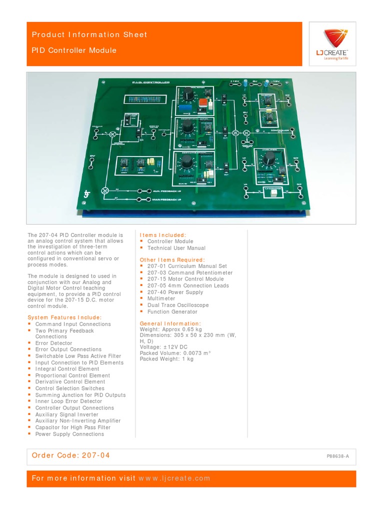207-04 (PID Controller Module) | PDF