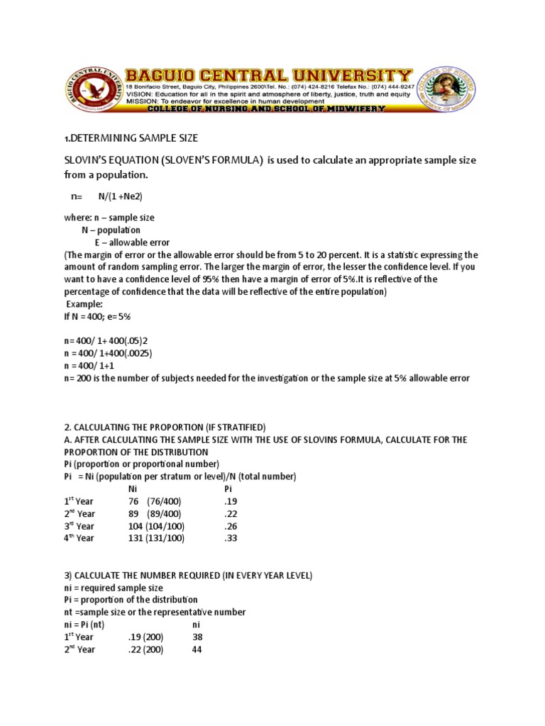 Calculating Sample Sizes and Reliability Statistics for Research ...