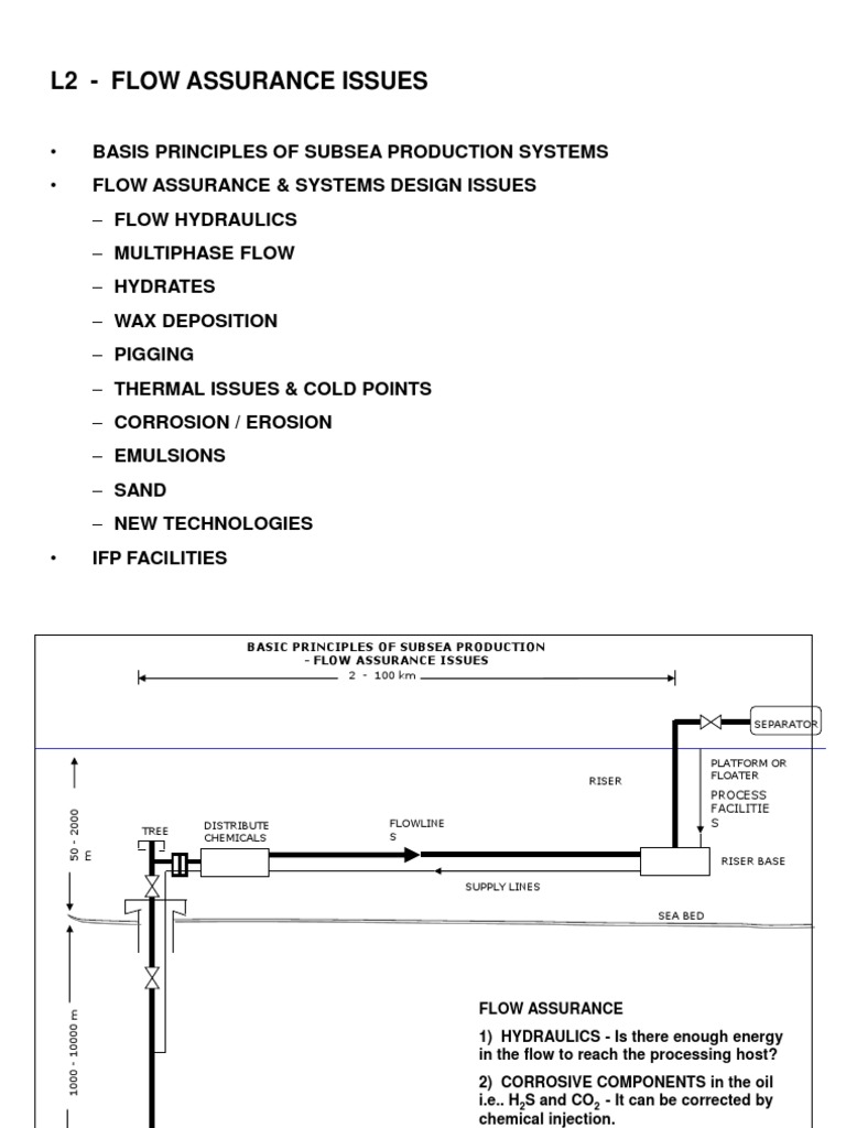 L02 - Flow Assurance | PDF | Fluid Dynamics | Pipe (Fluid Conveyance)