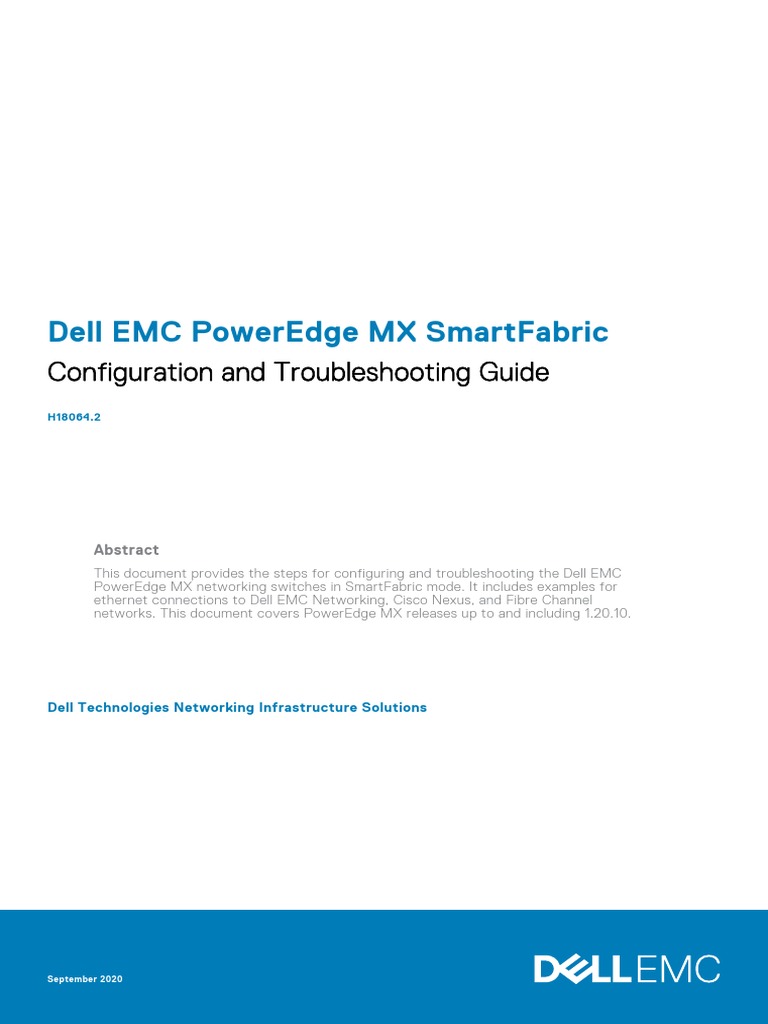 h18064.1 PowerEdge MX SmartFabric Config PDF | PDF | Computer Network ...