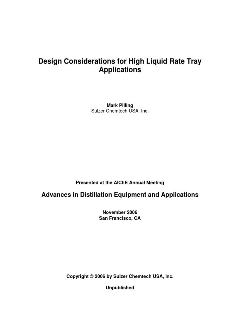 Suzler Liquid Tray Rates PDF | PDF
