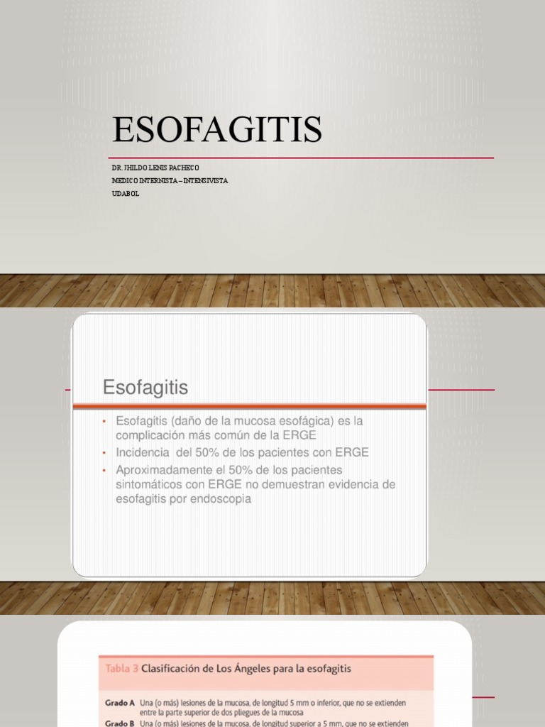 Tipos de esofagitis y tratamientos | PDF | Candidiasis | Epidemiología
