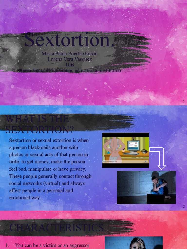 This Presentation Is About Sextortion | PDF