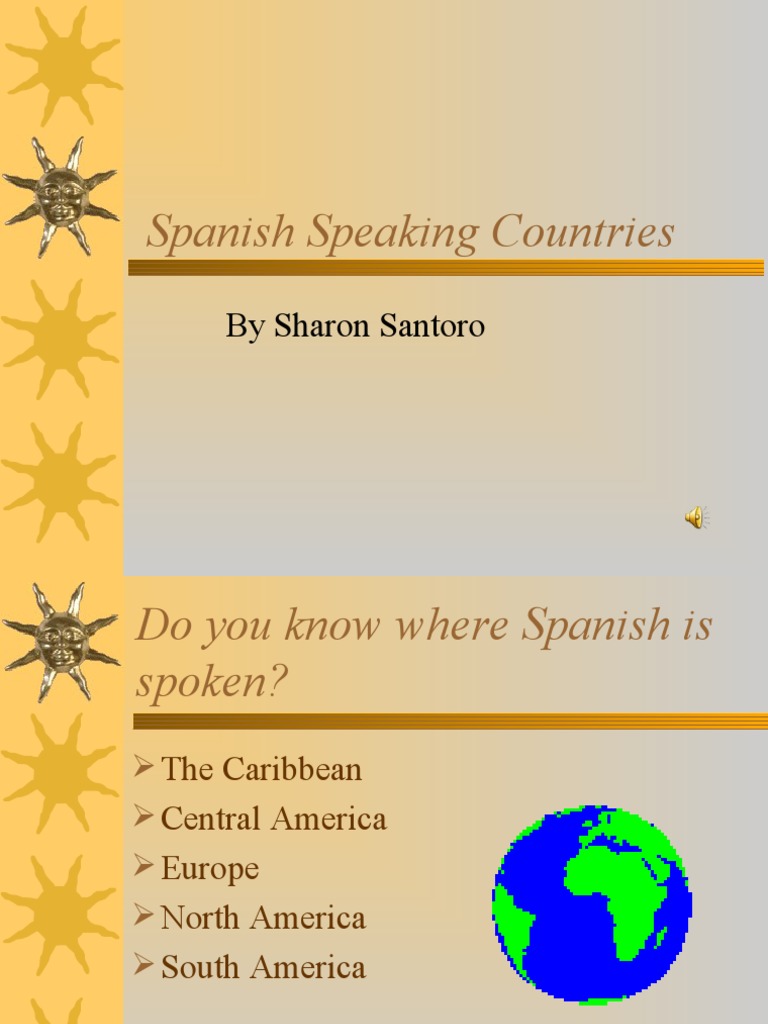 Espanhol - Spanish Speaking Countries - Pps | PDF