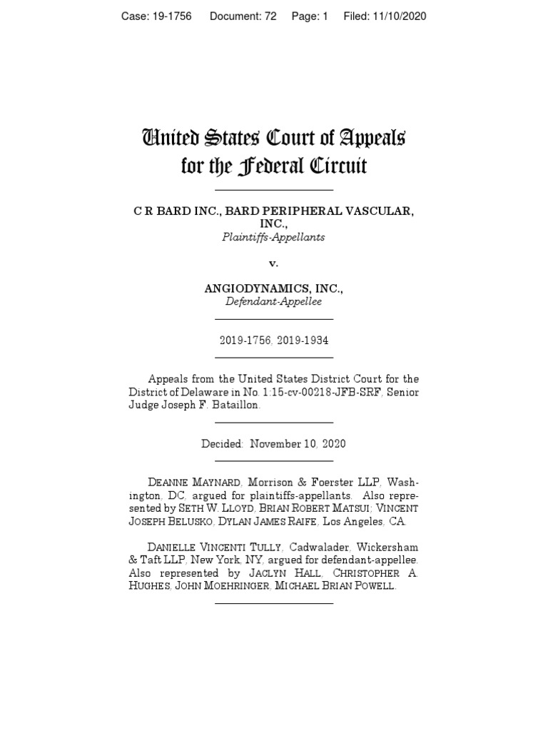 United States Court of Appeals For The Federal Circuit | PDF | Summary ...