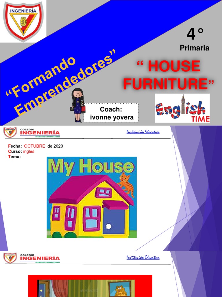 House Furniture Vocabulary in English | PDF