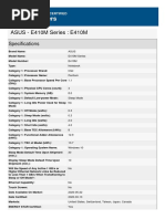 Acer N20H2 Notebook Specifications | PDF