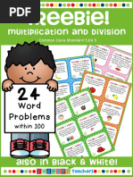 Grade 4 Math Word Problems Workbook | PDF | Cakes | Cupcake