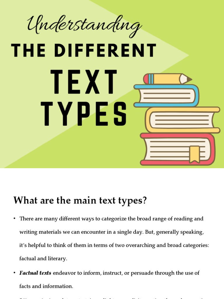 Text Types | Download Free PDF | Narrative | Storytelling