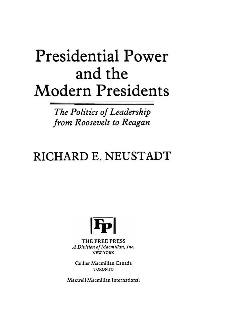 An Introduction and Preface to the 1990 Edition of "Presidential Power ...