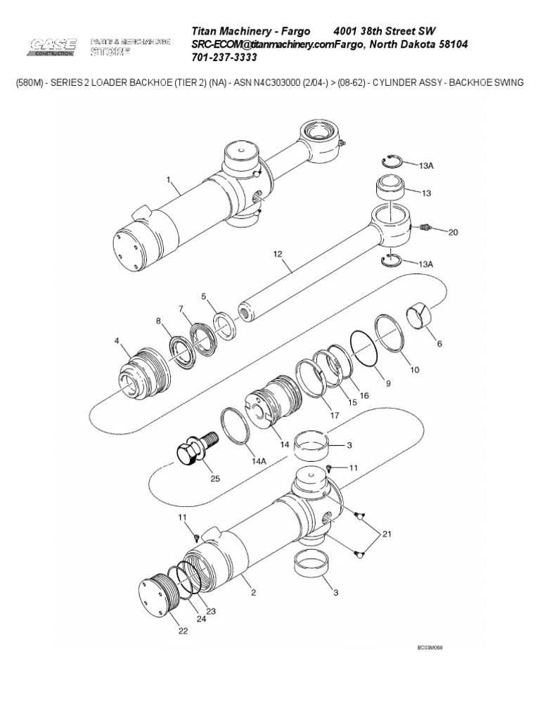 Cylinder Assy - Backhoe Swing | PDF | Piston | Joining