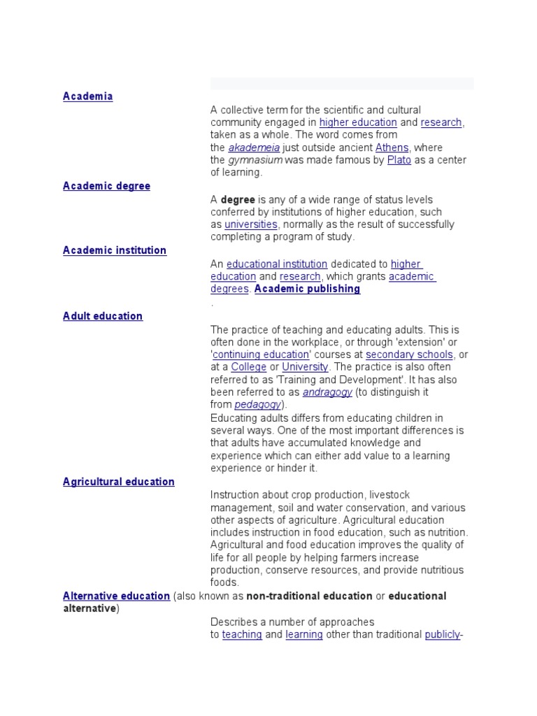 Academia: Higher Education Research Athens Plato | PDF | Intellectual ...