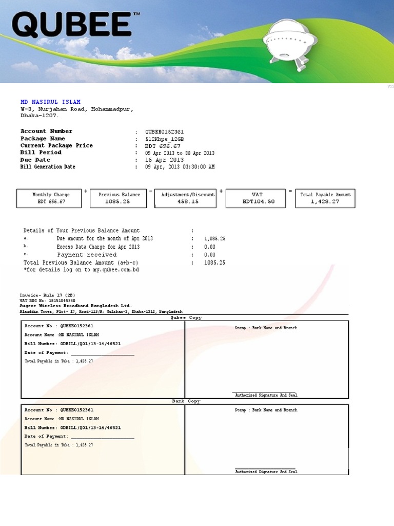 Utility Bill | PDF | Dhaka | World Politics