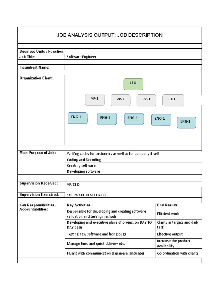 JOB ANALYSIS OUTPUT - JDs | PDF | Programmer | Computer Programming