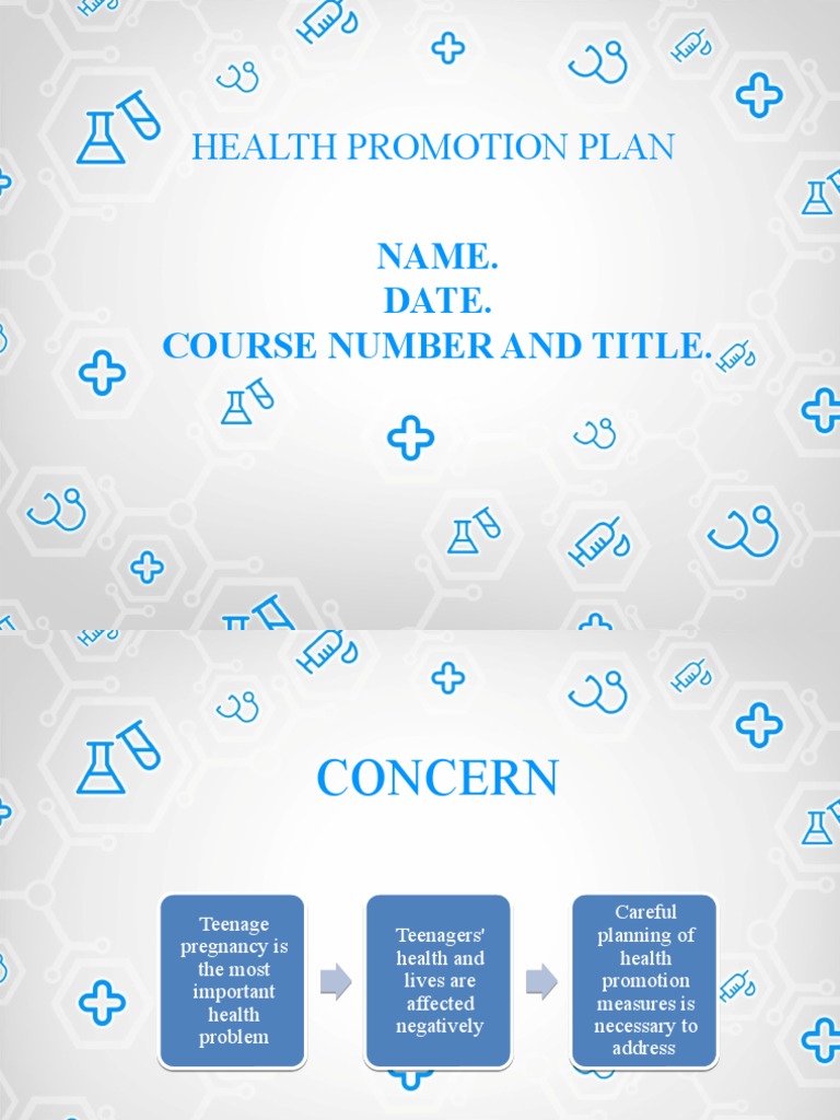 Health Promotion Plan Presentation PP | PDF | Birth Control ...