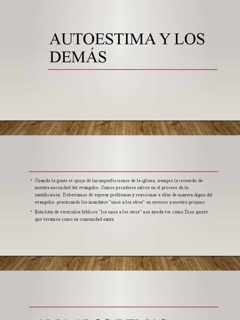 Autoestima | PDF | Textos Cristianos | Pablo el apóstol