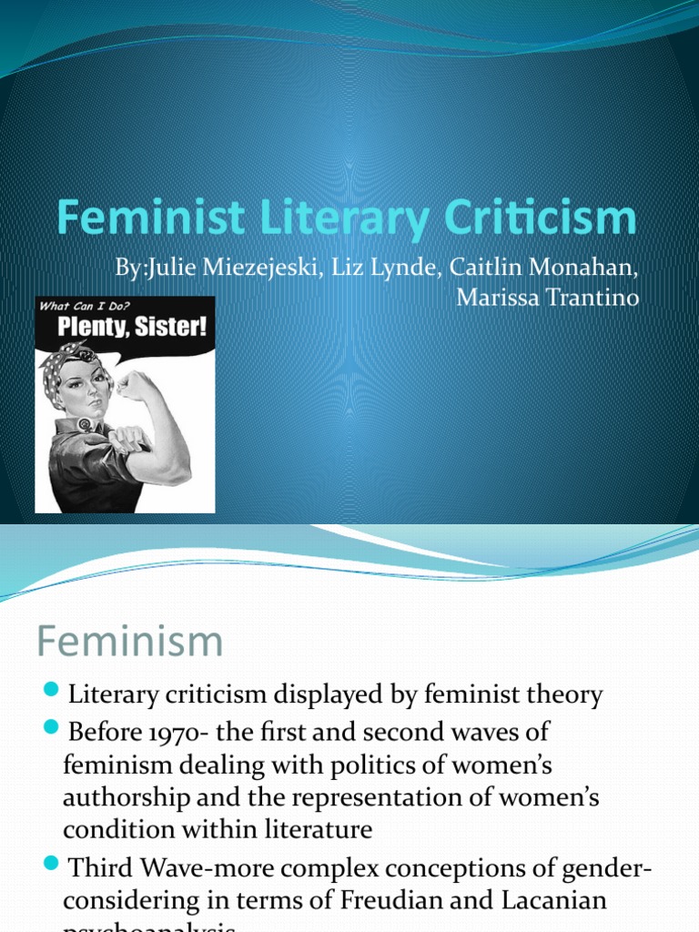 Understanding Feminist Literary Criticism | PDF | Feminism | Gender Studies