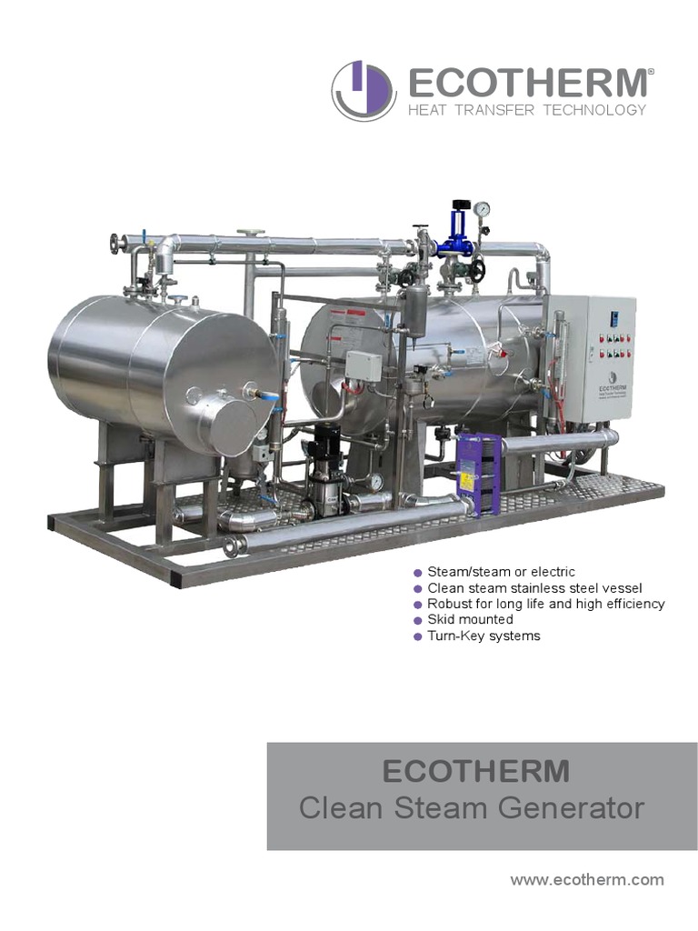 Ecotherm: Clean Steam Generator | Download Free PDF | Boiler | Steam